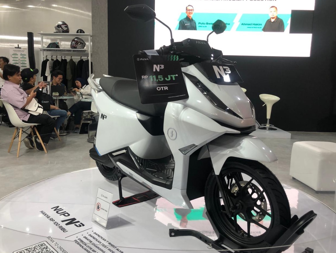 Motor Listrik Alva N3, Rp 11 Jutaan